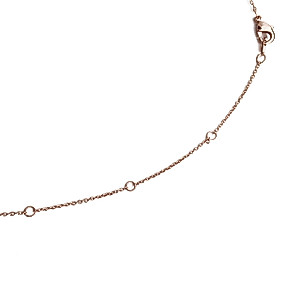 Honeycat Lariat Bar Necklace in 18k Rose Gold Plate | Minimalist, Delicate Jewelry (Rose Gold)