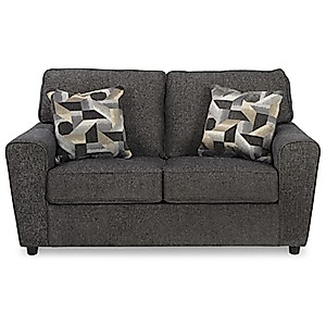 Signature Design by Ashley Cascilla Casual Loveseat, Dark Gray