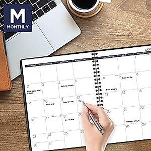 2022 Monthly Planner by AT-A-GLANCE, 7" x 8-3/4", Medium, Black (7012005)