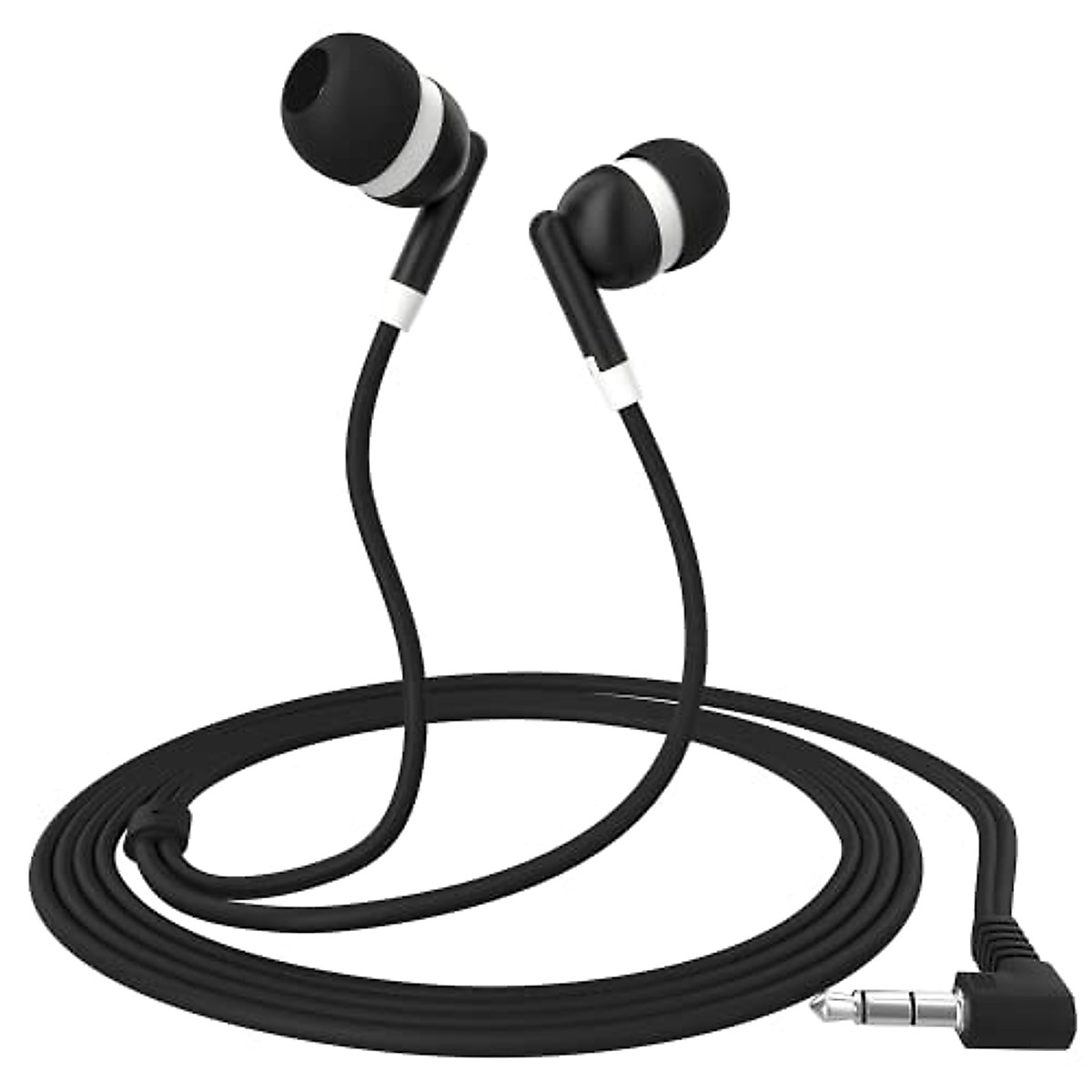 Maeline Bulk Earbuds with 3.5 mm Headphone Plug - 10 Pack Wholesale Bundle - Multi Color