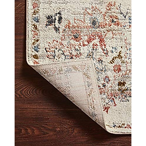 Loloi II Saban Collection SAB-09 Ivory/Multi, Traditional 5'-3" x 7'-6" Area Rug