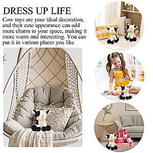 AUCOOMA Cow Stuffed Animal, Plush Cute Cow Toy, Doll Gift for Kids Boys Girls 9 Inches