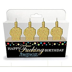 Happy Fucking Birthday FU Candle Set