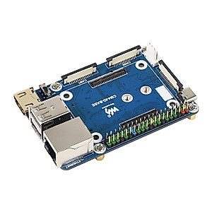 BFab for All Version Raspberry Pi Compute Module 4,CM4-IO-BASE-Acce B with CM4-IO-BASE-B Board and USB HDMI Adapter, Mini Base Board (B) with Raspberry Pi 40PIN GPIO Header Onboard Multiple Connector