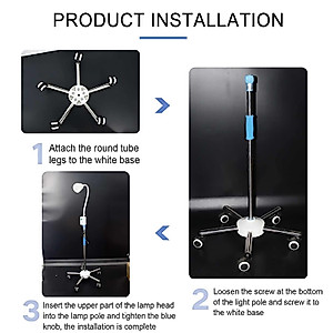 Surgical Examination Light—Mobile Surgical Lamp LED Dental Oral Light 360° Free Rotation,Medical Surgical Lightapplicable to: pet Hospitals, Beauty Salons, Tattoo Shops