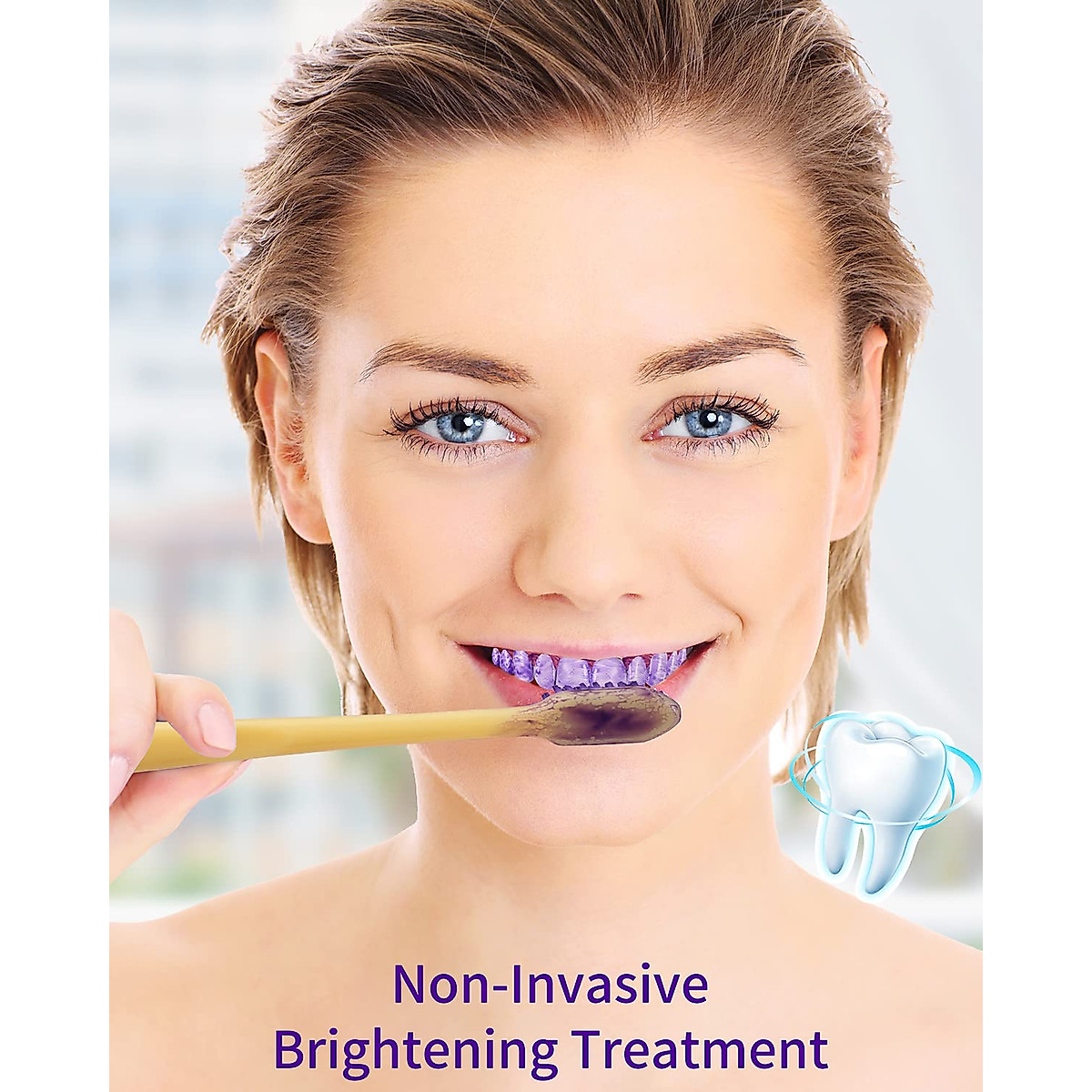 Dental Purple Toothpaste for Teeth Whitening, Tooth Stain Removal, Tooth Paint Booster for Brightness and Reduce Yellowing