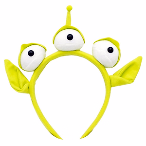 Leziazany Alien Headband Stretchy Plush Eyeball Headband Three Eye Plush Alien Monster Headband for Christmas party cosplay