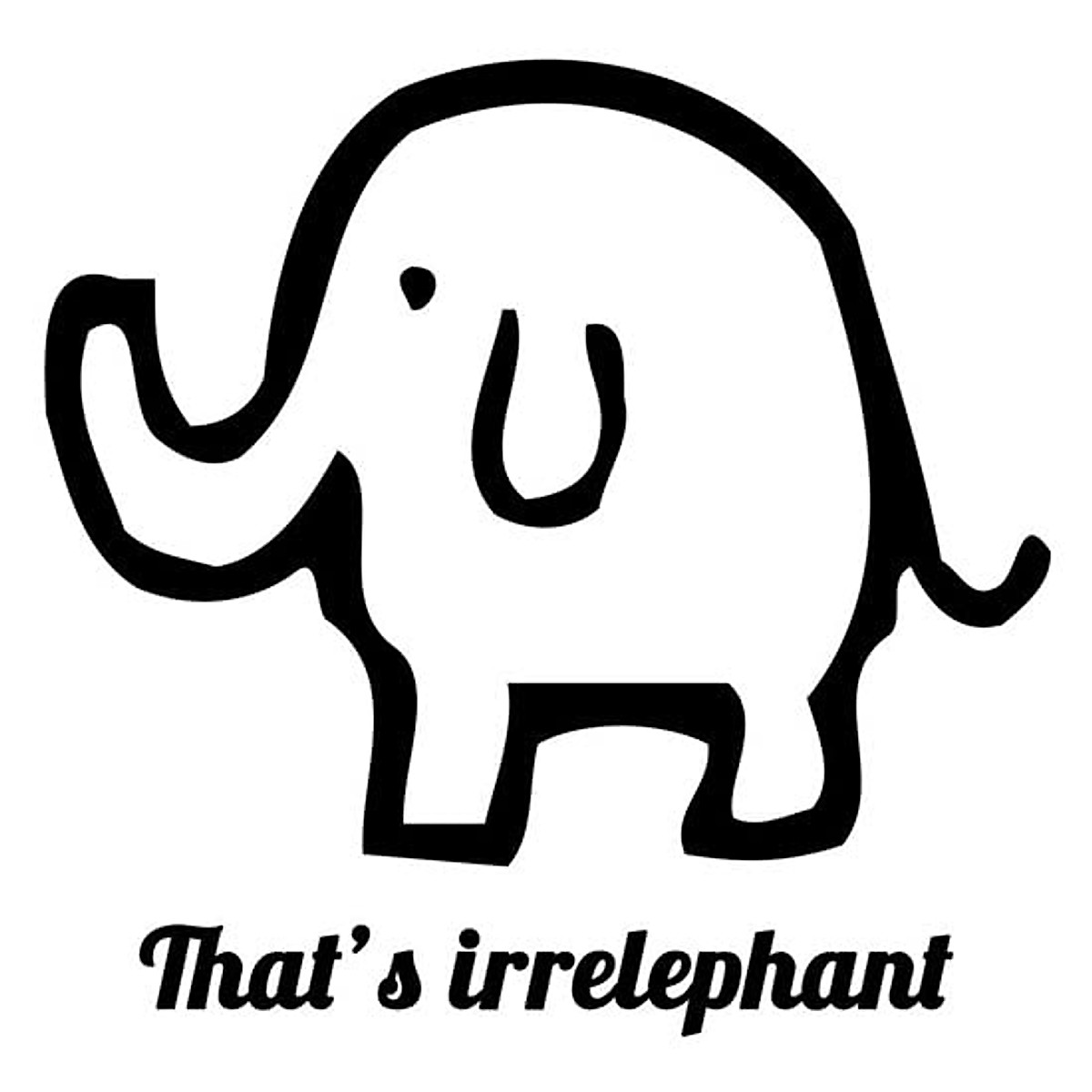 CafePress That's Irrelephant Mug Ceramic Coffee Mug, Tea Cup 11 oz