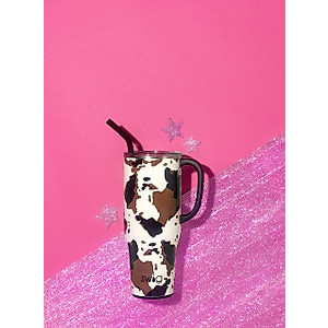 Swig Life 40oz Mega Mug | 40 oz Tumbler with Handle and Straw, Cup Holder Friendly, Dishwasher Safe, Extra Large Insulated Tumbler, Stainless Steel Travel Mugs for Hot and Cold Drinks (Hayride)