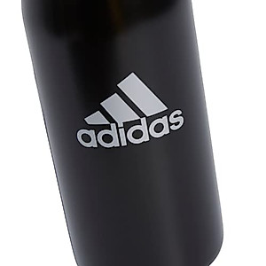 adidas 450 ML (16 oz) Metal Water Bottle Tumbler with Flip Top Lid for Coffee & Tea, Black/Onix Grey, One Size