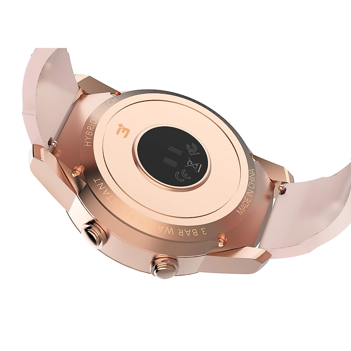 3Plus Callie Hybrid SmartWatch for Women, 30+ Day Battery | Heart Rate Monitor, Pedometer, TFT Vibrant Display, Sleep Tracker, Calorie/Step Counter, Music Controls, for iPhone and Android | Rose Gold, One Size
