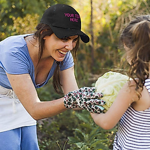 Soft Vintage Distressed Hat Baseball Cap Custom Personalized Text Cotton Dad Hats for Men & Women Buckle Closure Black Worn Hat