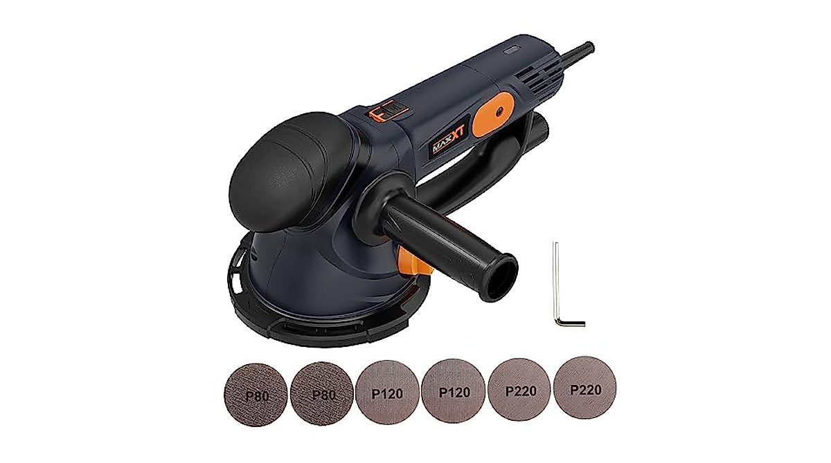 MAXXT Electric 5mm Random Orbital Sander - 500W, Variable Speed