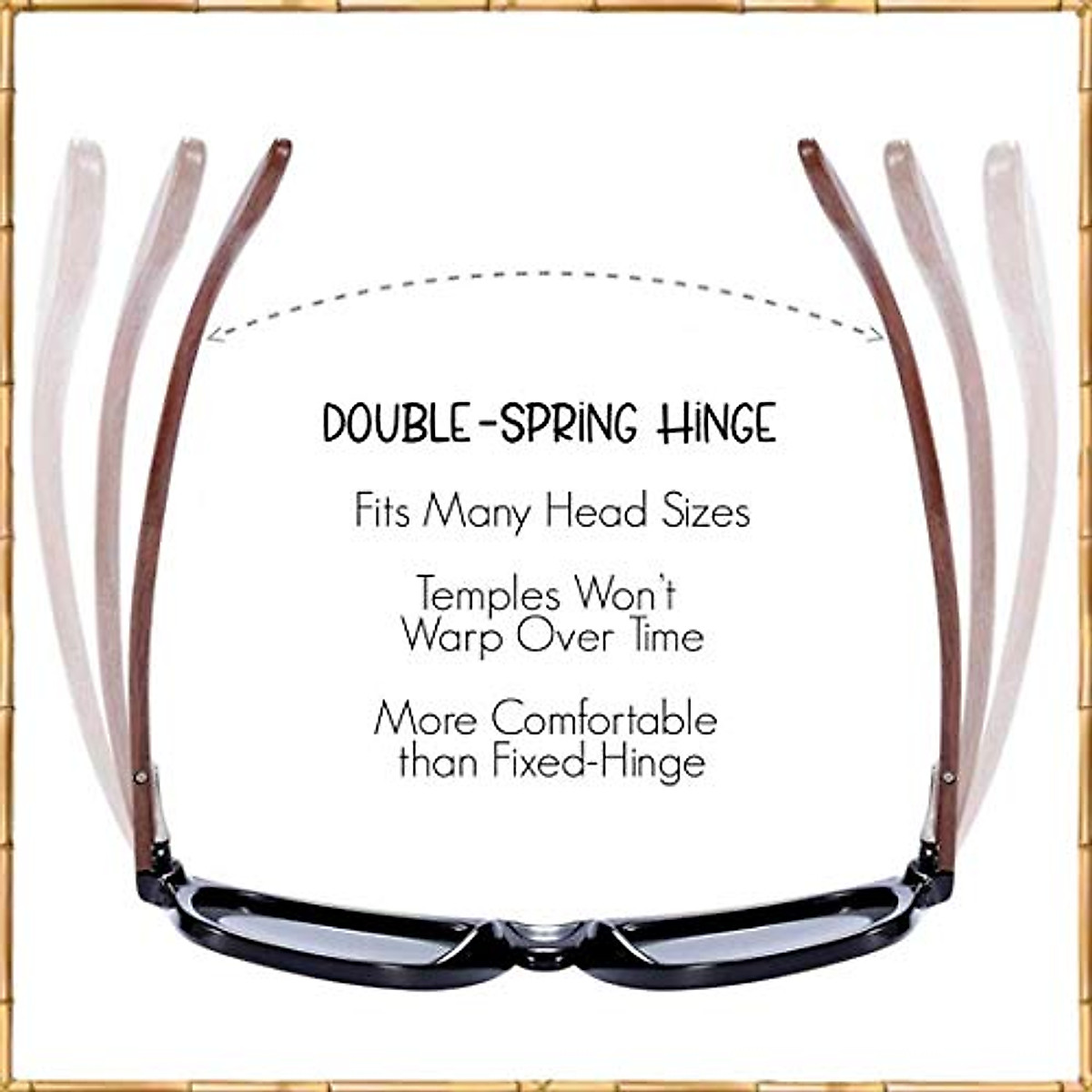 Woodies Polarized Walnut Wood Clear Frame Sunglasses for Men and Women | 100% UVA/UVB Ray Protection