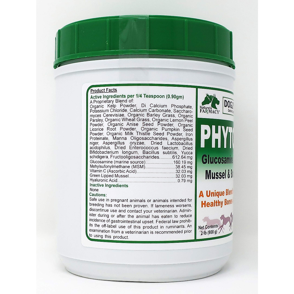 Dogzymes Phyto Flex - Glucosamine, Chondroitin, MSM and Hyaluronic Acid… (2 Pound)