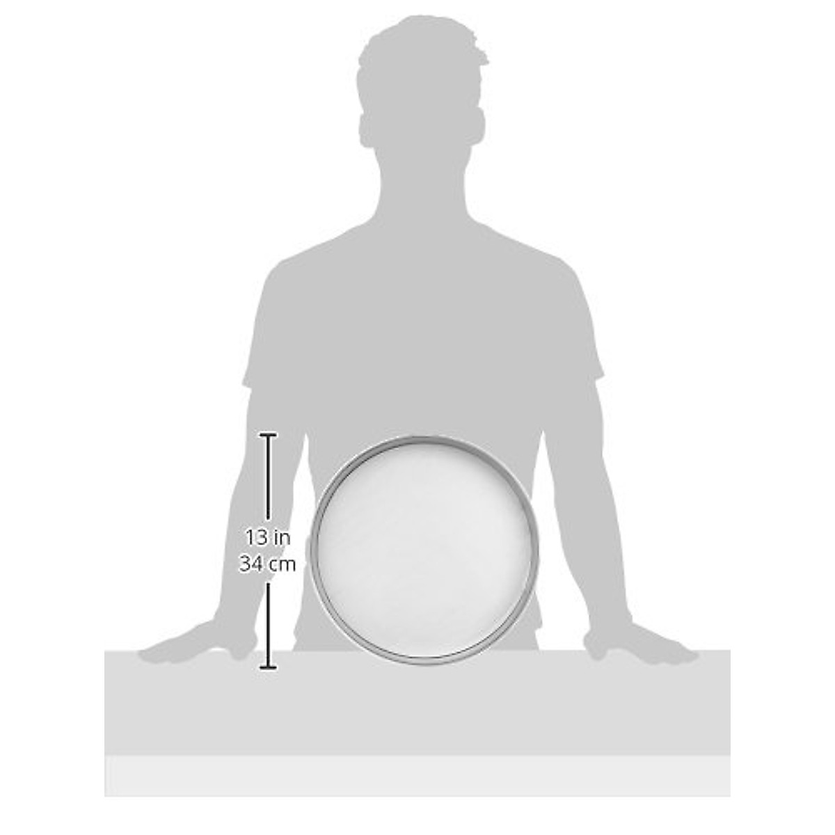 American Metalcraft T80122 Pizza Pans, 12.35" Length x 12.3" Width, Silver