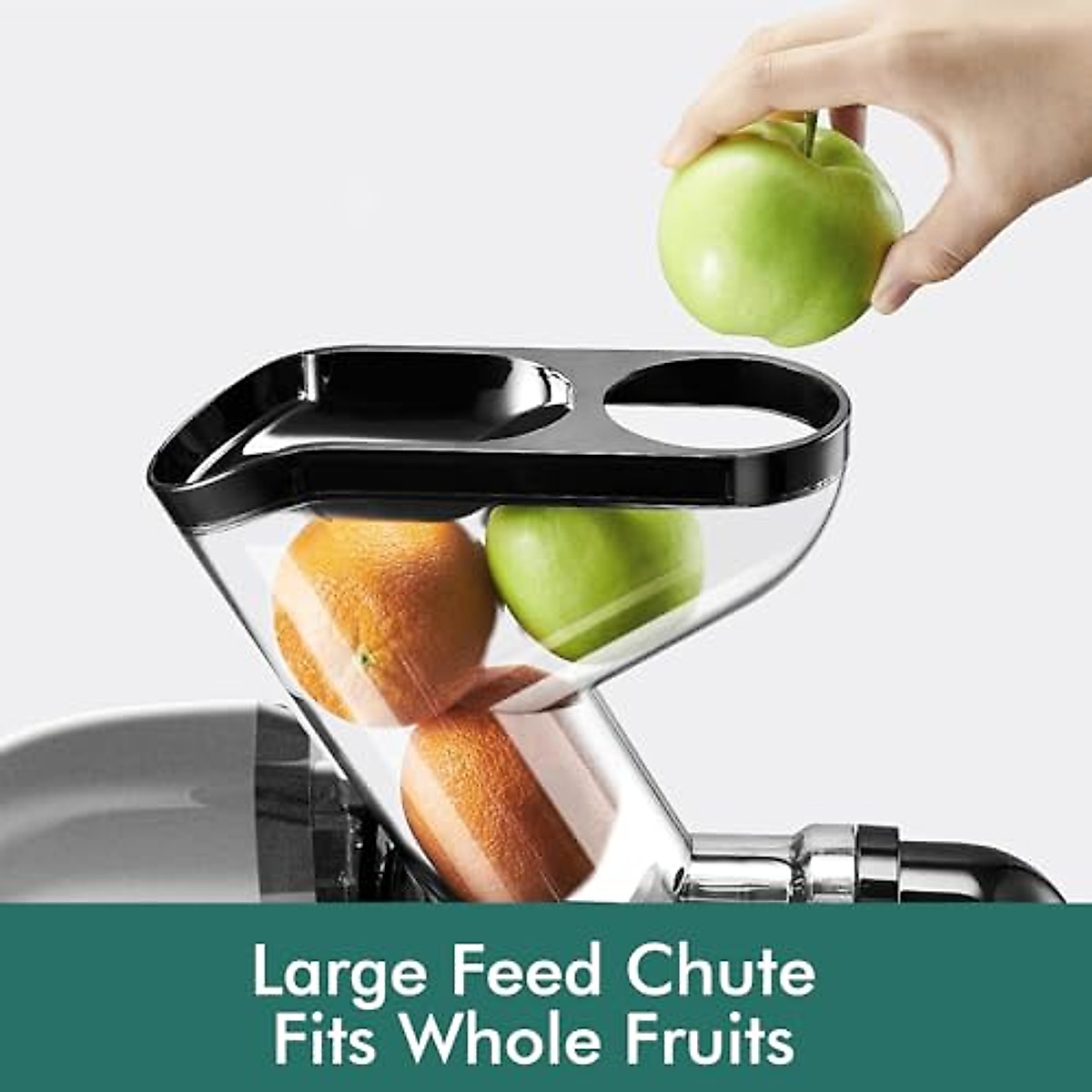 SiFENE Cold Press Juicer Machine, Wide Feed Chute, High Yield, Better Flavor, Easy to Clean Juice Extractor Maker for Whole Fruit & Vegetable, BPA-Free Celery Juicer with Quiet DC Motor