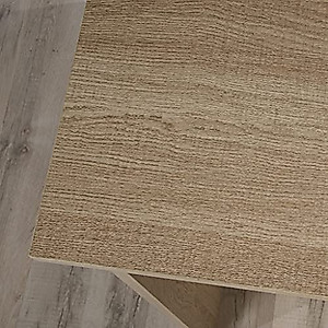 Sauder Beginnings Desk, L: 46.81" x W: 18.50" x H: 29.96", Summer Oak Finish