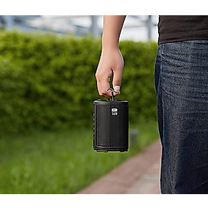 Altec Lansing HydraMotion Wireless Bluetooth Speaker with 360 Degree Sound, Portable IP67 Waterproof for Outdoors, Shockproof, Snowproof, Everything Proof, 12 Hour Playtime (Black) (Renewed)