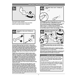 Delta Faucet D5618W Wall Mounted 18" x 1-1/2" ADA Concealed Screw Bath Safety Grab Bar in White