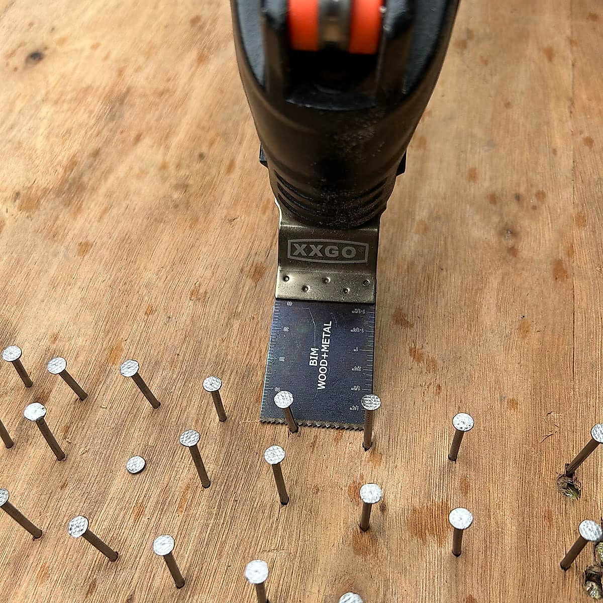 XXGO 20 Pcs Bi Metal Oscillating Tool Blades Compatible with Bosch, Chicago, Craftsman, Dremel, Fein, Harbor Freight, Makita, Milwaukee, Porter Cable, Ridgid, Ryobi, Rockwell XG2020