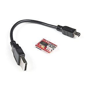 SparkFun FTDI Starter Kit - 5V - What You Need to get Started with FTDI FT232RL USB to Serial IC Compatible with Arduino or General Serial Applications USB Mini-B