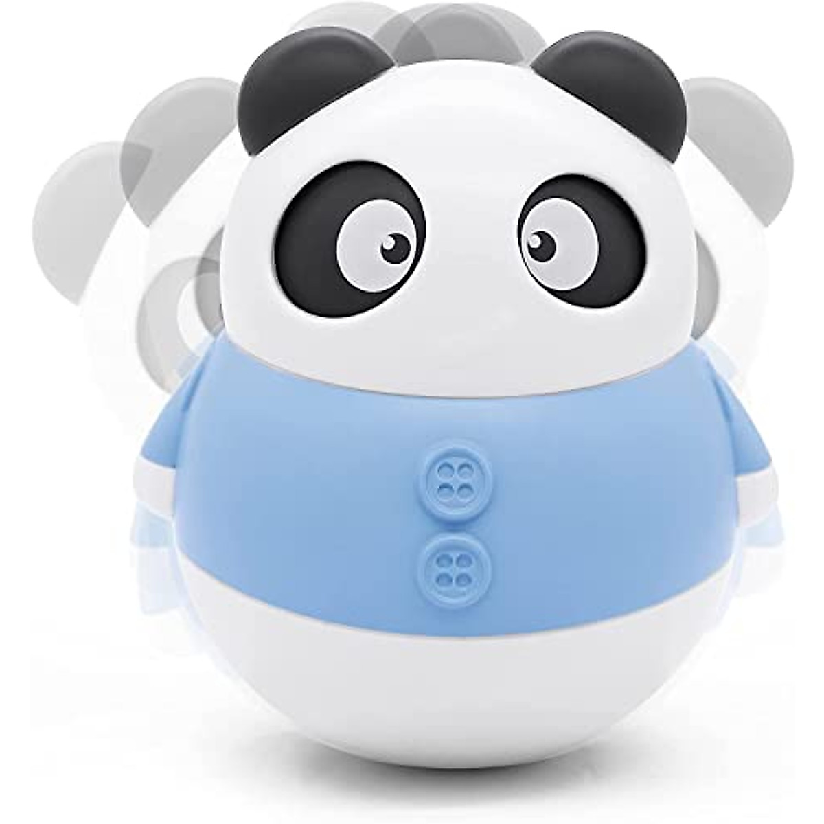 Conzy Roly Poly Tumbler Panda, Baby Tummy Time Toy, Cute Musical Toy Gift for Infant Boy Girl 36 Months and Up, Cute Desk Toys for Office for Adults