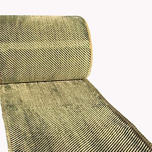 Kevlar Fabric - (YEL-Blk 5 ft x 1 Meter) 2x2 Twill WEAVE-3K/200g