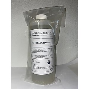 Nitric Acid 65% I HNO3 65% Solution I for Acid treamtment of Stainless Steel Pickling & passivation I Metal treamtent for Rust Remover & Scale Remover of SS I Made in USA - Size: 32 fl lz