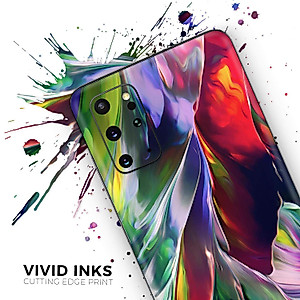 DesignSkinz Blurred Abstract Flow V57 Protective Vinyl Decal Wrap Skin Cover Compatible with The Samsung Galaxy S20 (Screen Trim & Back Glass Skin)