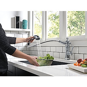 Delta Faucet Cassidy Single-Handle Kitchen Sink Faucet with Pull Out Sprayer and Magnetic Docking Spray Head, Arctic Stainless 4197-AR-DST