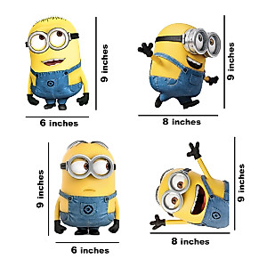 Despicable Me Minions Peel and Stick Wall Decals for Kids Room Decor
