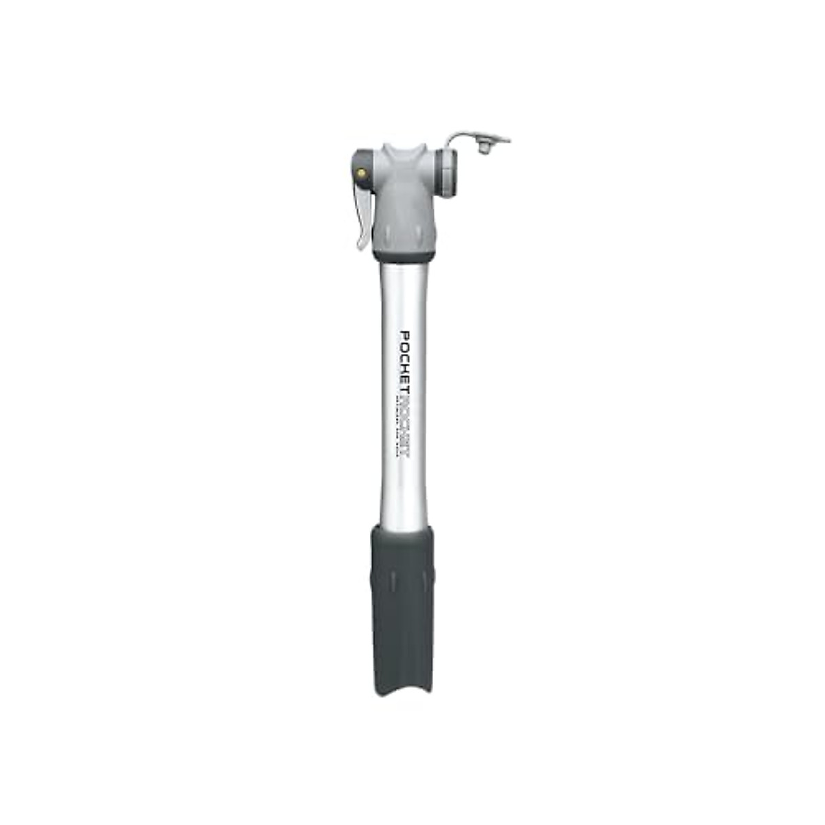 Topeak Pocket Rocket Master Blaster Bike Pump, Silver/Black, L x W x H ﻿22.2 x 4.2 x 2.5 cm / ﻿8.7” x 1.7” x 1.0”