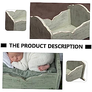 TOYANDONA 1pc Cot Photo Props Wood Photography Crib Wooden Bed for Baby Photo New Photography Crib Wooden Crib Baby Boy Crib Newborn Crib Baby Photography Crib New Born Photo Crib Prop Bed