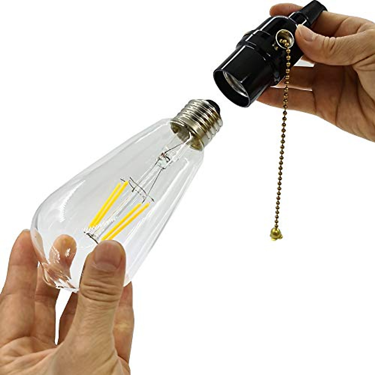 Mii-PWR Solar Pendant Lights, SWAN Solar Powered Shed Light for Garage and Storage Room, Warm White, 26ft (8m) Cable, Can Work in Daytime for Barn Gazebo Patio Porch Balcony Chicken Coop…