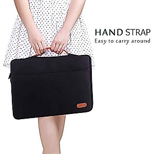 ProCase 13-13.5 Inch Sleeve Case Cover for MacBook Pro 2018 2017 2016/ Pro with Retina/Surface Laptop 2017 /Book, Laptop Slim Bag for 13" 13.3" Lenovo Dell Toshiba HP ASUS Acer Chromebook -Black