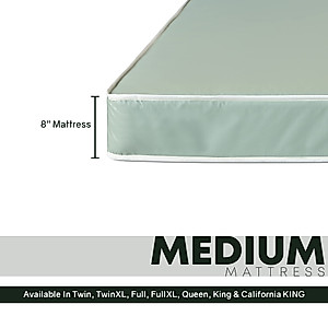 Nutan 8-Inch Firm Double sided Tight top Waterproof Vinyl Innerspring Fully Assembled Mattress, Good For The Back,Full XL