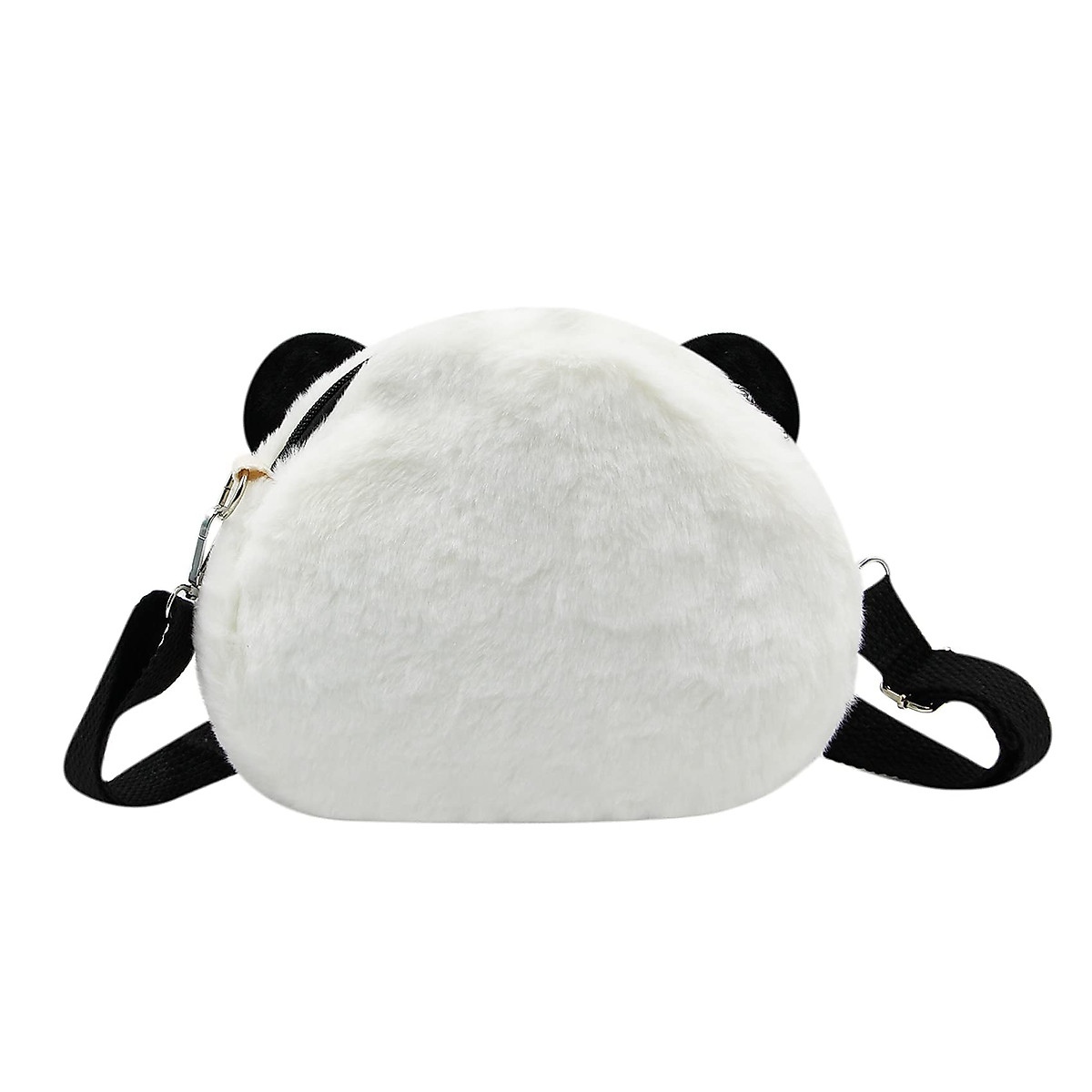 Amamcy Cute Panda Plush Crossbody Purse Small Fluffy Satchel Shoulder Bag Messenger Bag Handbag Purse for Women