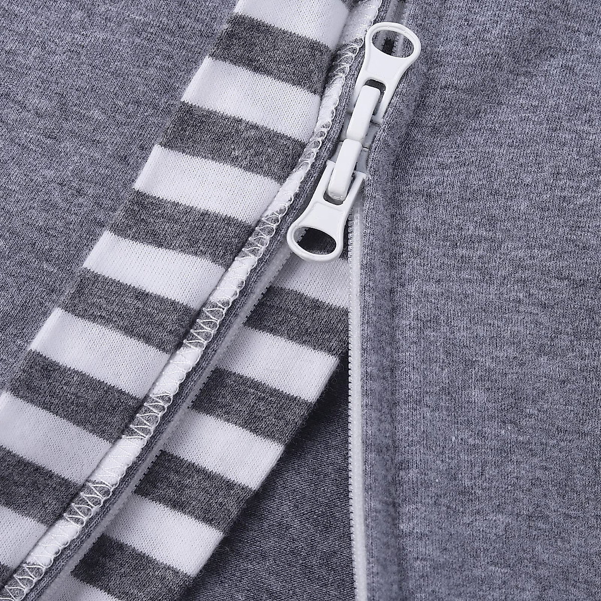 aQuooky Baby Blanket Sack with Arms Free Design,Transition to Arms Free Wearable for Newborn Girl and Boy,Medium 3-6Months, Grey Color