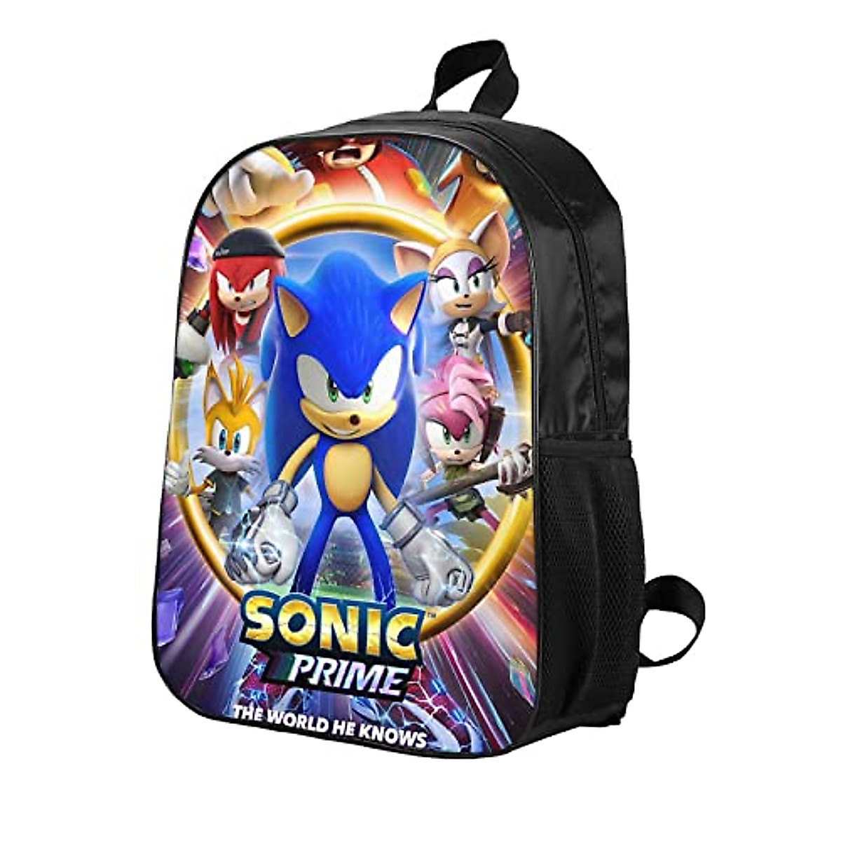 Ervkgm Cartoon Backpack School Bag Bookbag Cute 17 Inch with Lunch Bag Tote and Pencil Case Box Pouch Set for Boys Girls