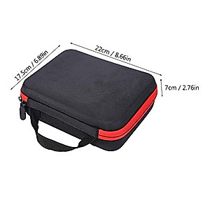 30 Slots Diamond Painting Storage Case, DIY Art Craft Bead Storage Container with Zipper Carry Bag, Diamond Embroidery Painting Accessories Shock Jars for Jewelry Beads Charms Glitter Rhinestones, Red