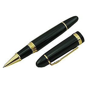 Jinhao 159 Blac Rollerball Pen Heavy Big Pen (Gold Trim)