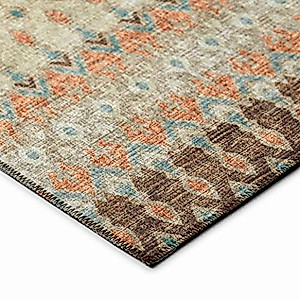 Addison Bravado Geometric Ikat Canyon Power Loomed 8' x 10' Area Rug