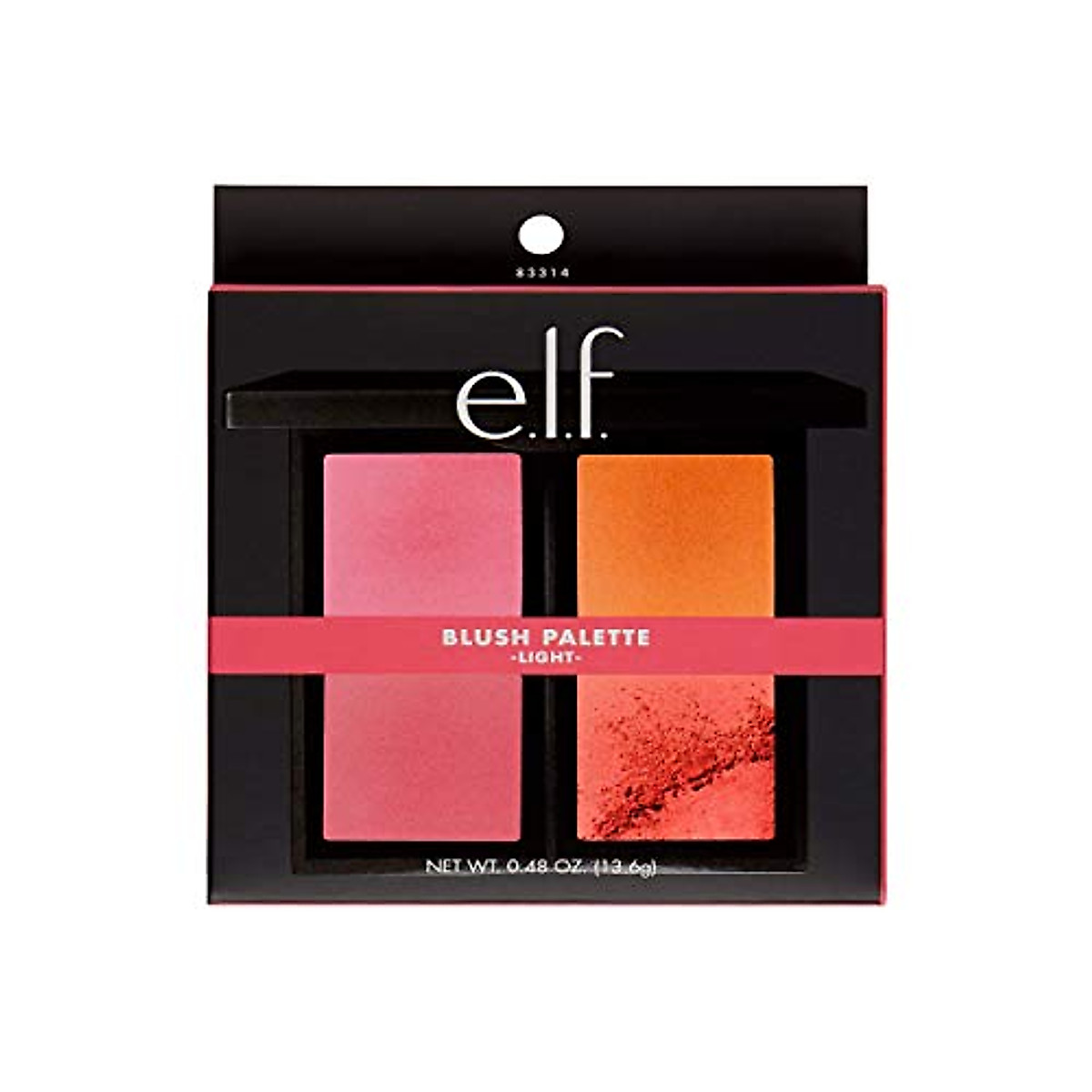 e.l.f. Powder Blush Palette, 4 Tonal Shades, Light, 0.56 oz.