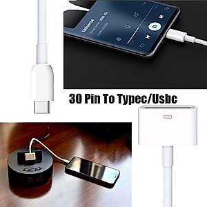 SPY SEE OPEN YOUR EYES 30-Pin Female to USB 3.1 Type C Male USB-C Adapter Cable Computers Components Accessories (White)