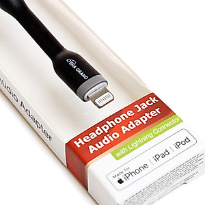 Tera Grand - Apple MFi Certified Lightning to Headphone Jack Audio Adapter, Durable Flexible Super Soft PVC Jacket iPhone 14/13/12/11 Pro Pro Max Plus Mini SE XS XR X 8/7/6, iPad Pro Air