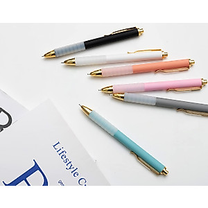 HuoHuair Pens, Pens Fine Point Smooth Writing Pens, Personalized Ballpoint Pens Bulk, Flair Colorful Pens, Black Ink 1.0 mm Journaling Pen, Office Supplies for Women & Men, Note Taking