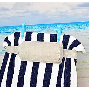 Home-X Dolphin Beach Towel Clips, Pool Accessories, Towel Holder Chair Clips - Set of Two - 5" L x 3" W