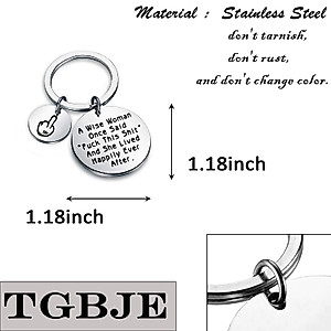 TGBJE Divorce Gift A Wise Woman Said She Lived Happily Ever After Female Empowerment Gift Best Friends Gift (F This Shit)