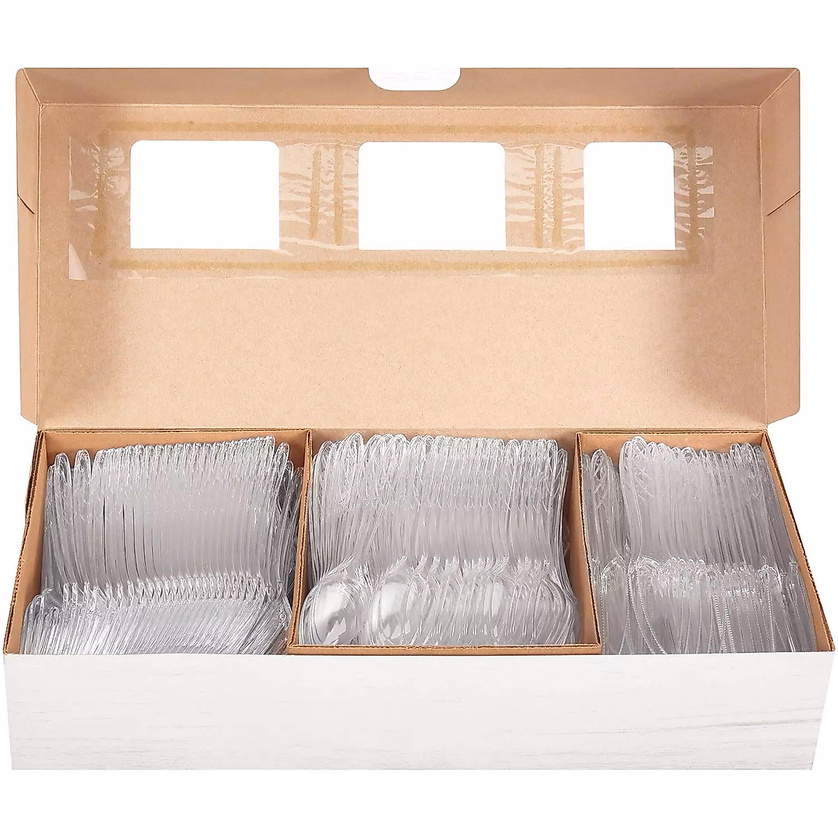 Full length - Member's Mark Clear Cutlery Combo Pack - 360 ct.